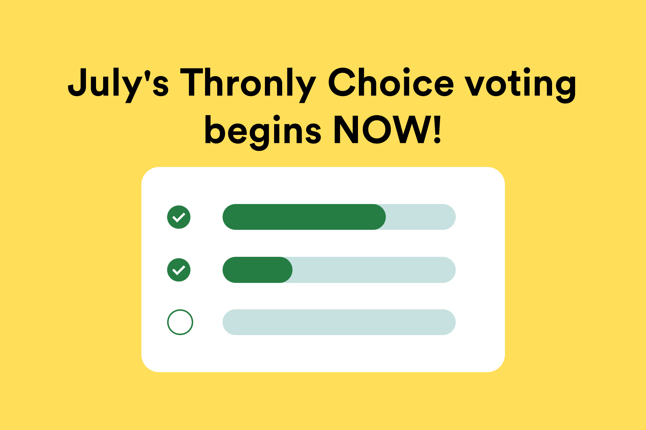 July's Thronly Choice voting begins NOW! — Throga Reacts - Buymeacoffee
